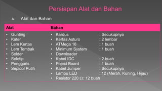 Flowchart dan Coding Program Traffic Light dengan At-Mega 16 | PPTX