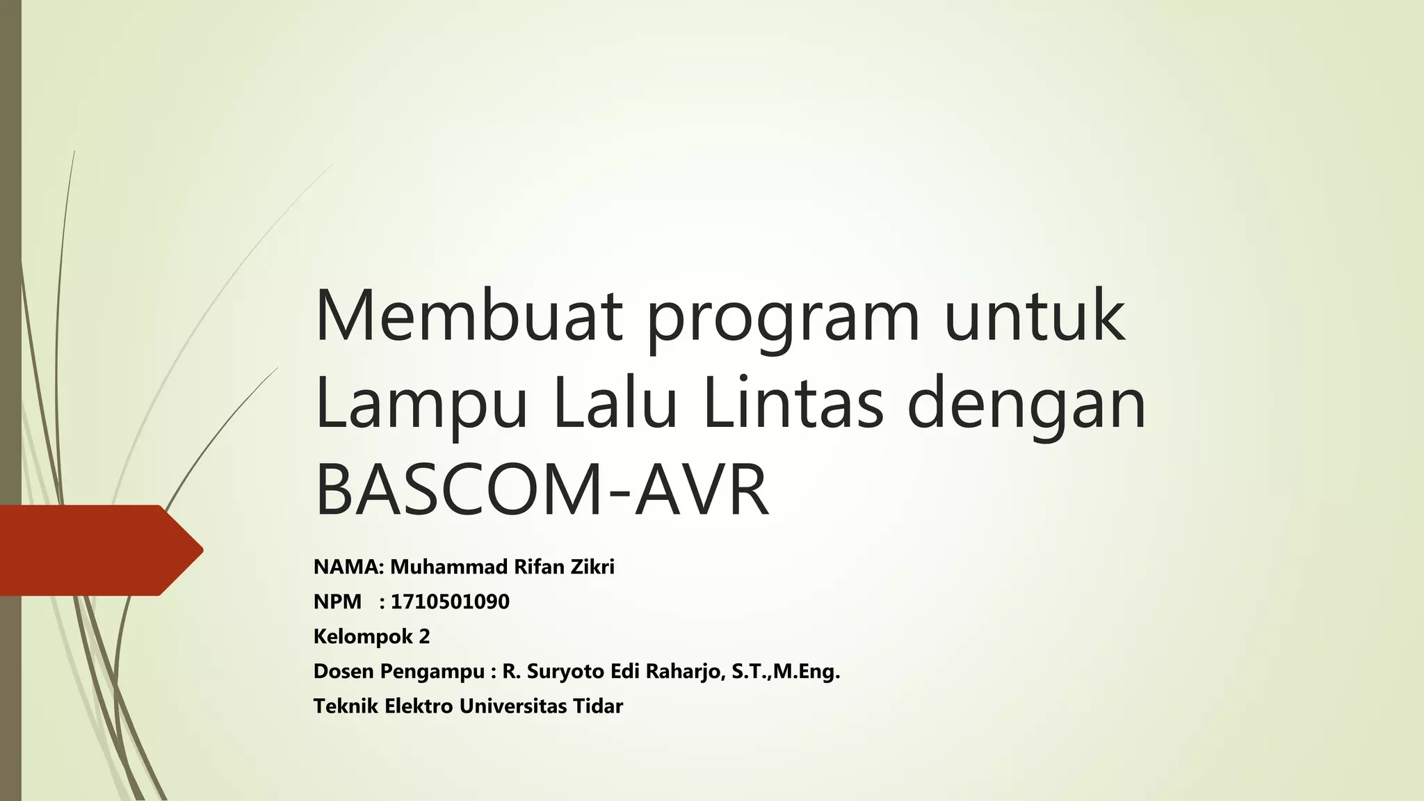 program lampu lalu lintas | PPT