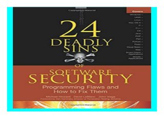 24 Deadly Sins of Software Security Programming Flaws and How to Fix Them book 267
