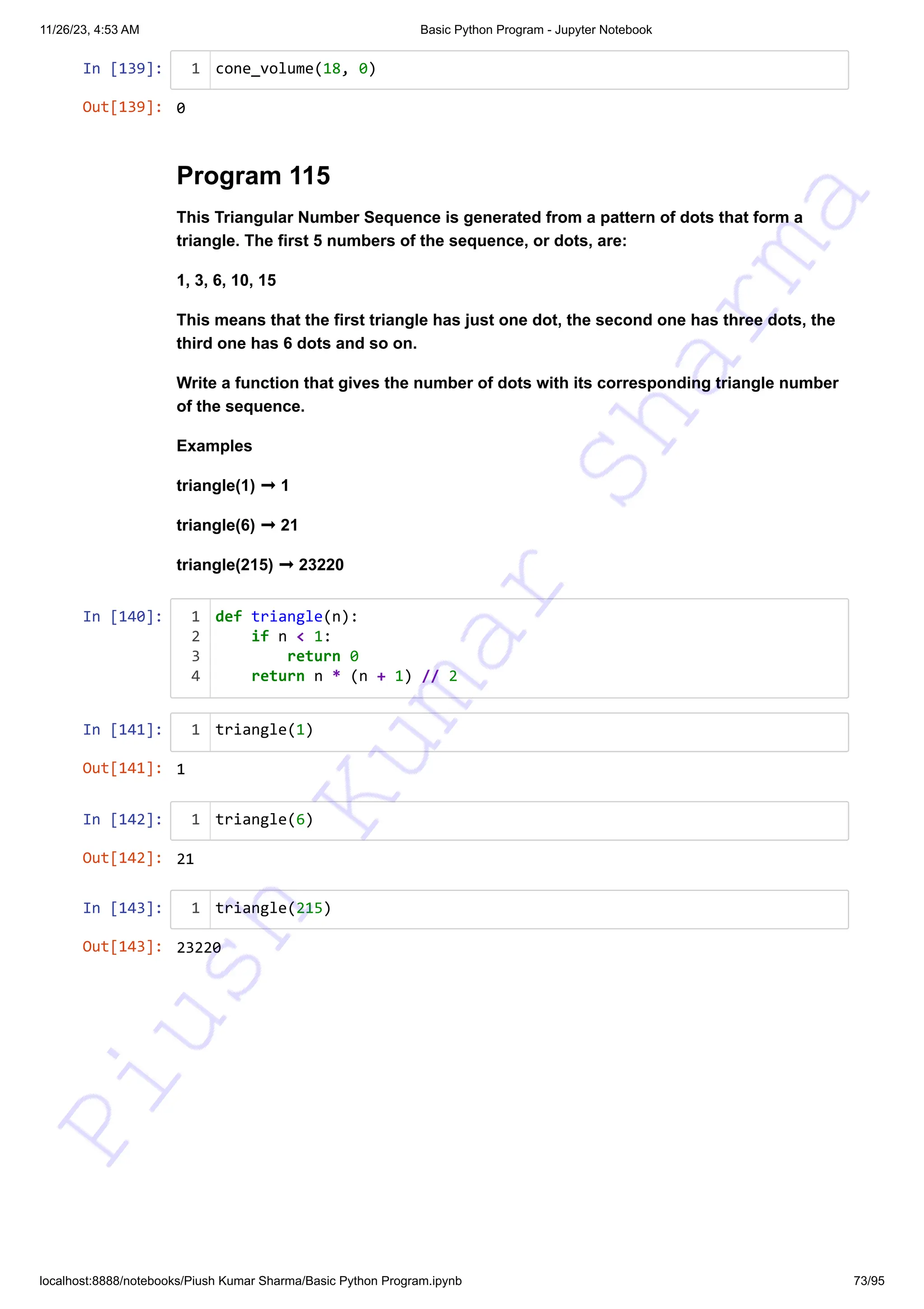140+ Basic Python Programs This resource can assist you in preparing for your interview | PDF