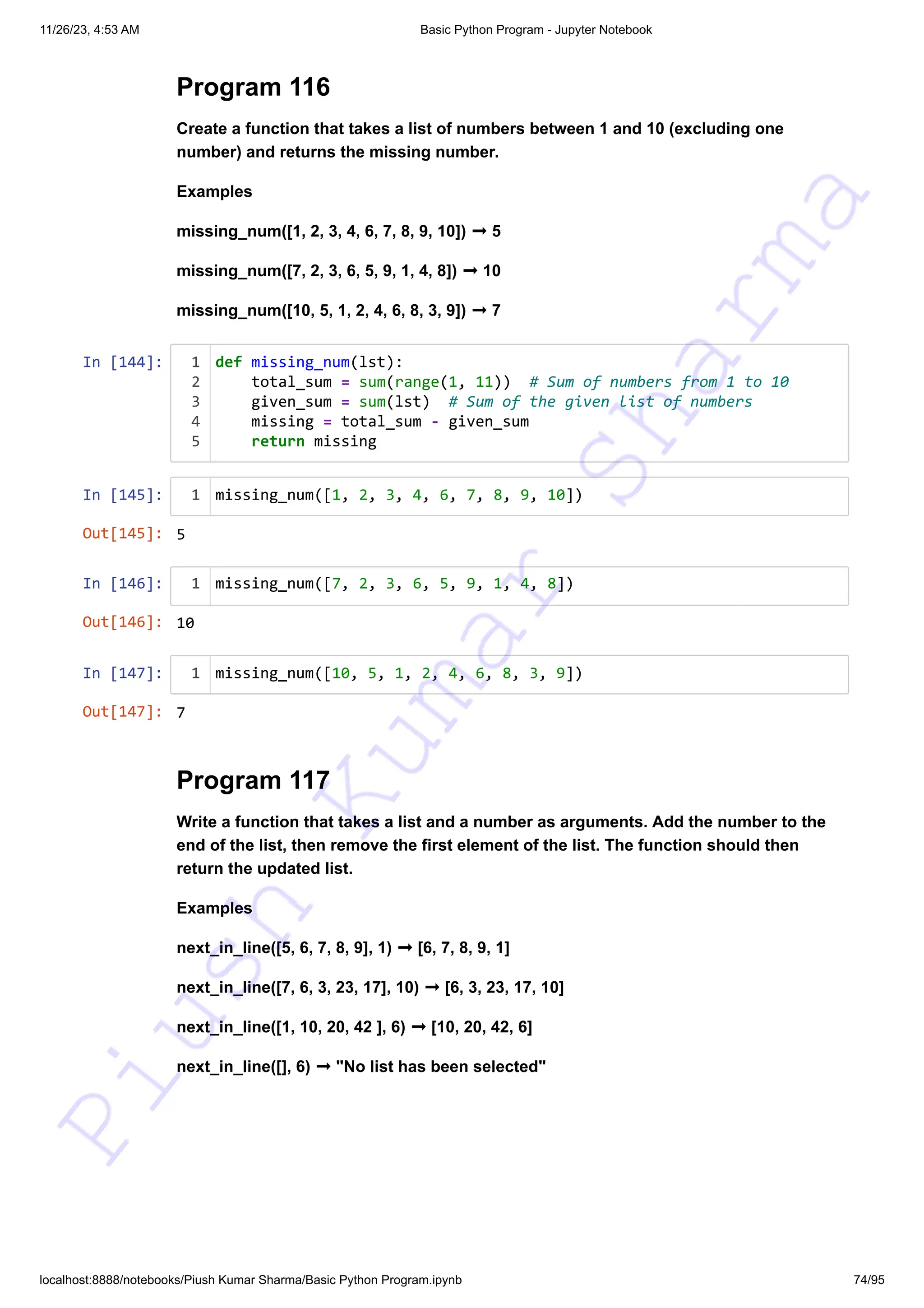 140+ Basic Python Programs This resource can assist you in preparing ...