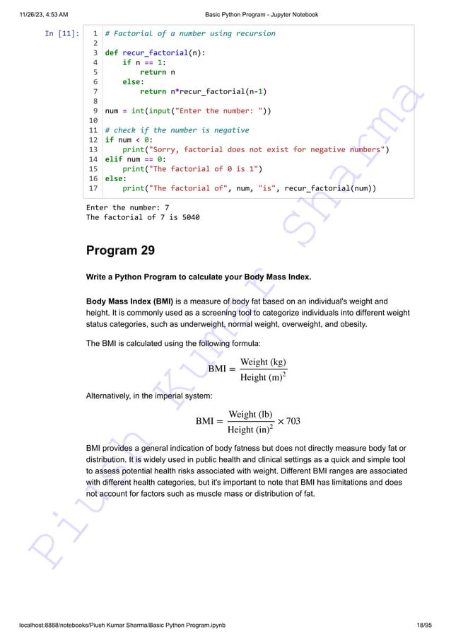 140+ Basic Python Programs This resource can assist you in preparing ...
