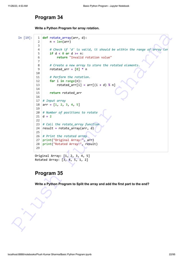 140+ Basic Python Programs This resource can assist you in preparing ...