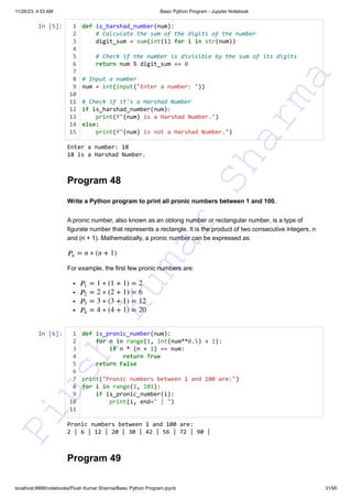 140+ Basic Python Programs This resource can assist you in preparing ...