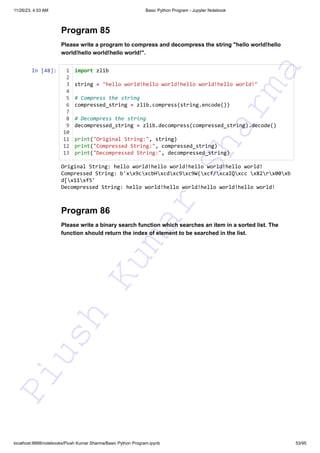 140+ Basic Python Programs This resource can assist you in preparing ...