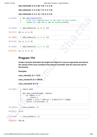 140+ Basic Python Programs This resource can assist you in preparing ...