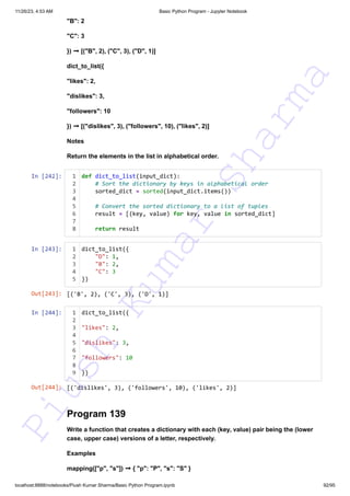 140+ Basic Python Programs This resource can assist you in preparing ...