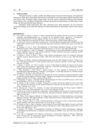 Faults Diagnosis in Five-Level Three-Phase Shunt Active Power Filter | PDF