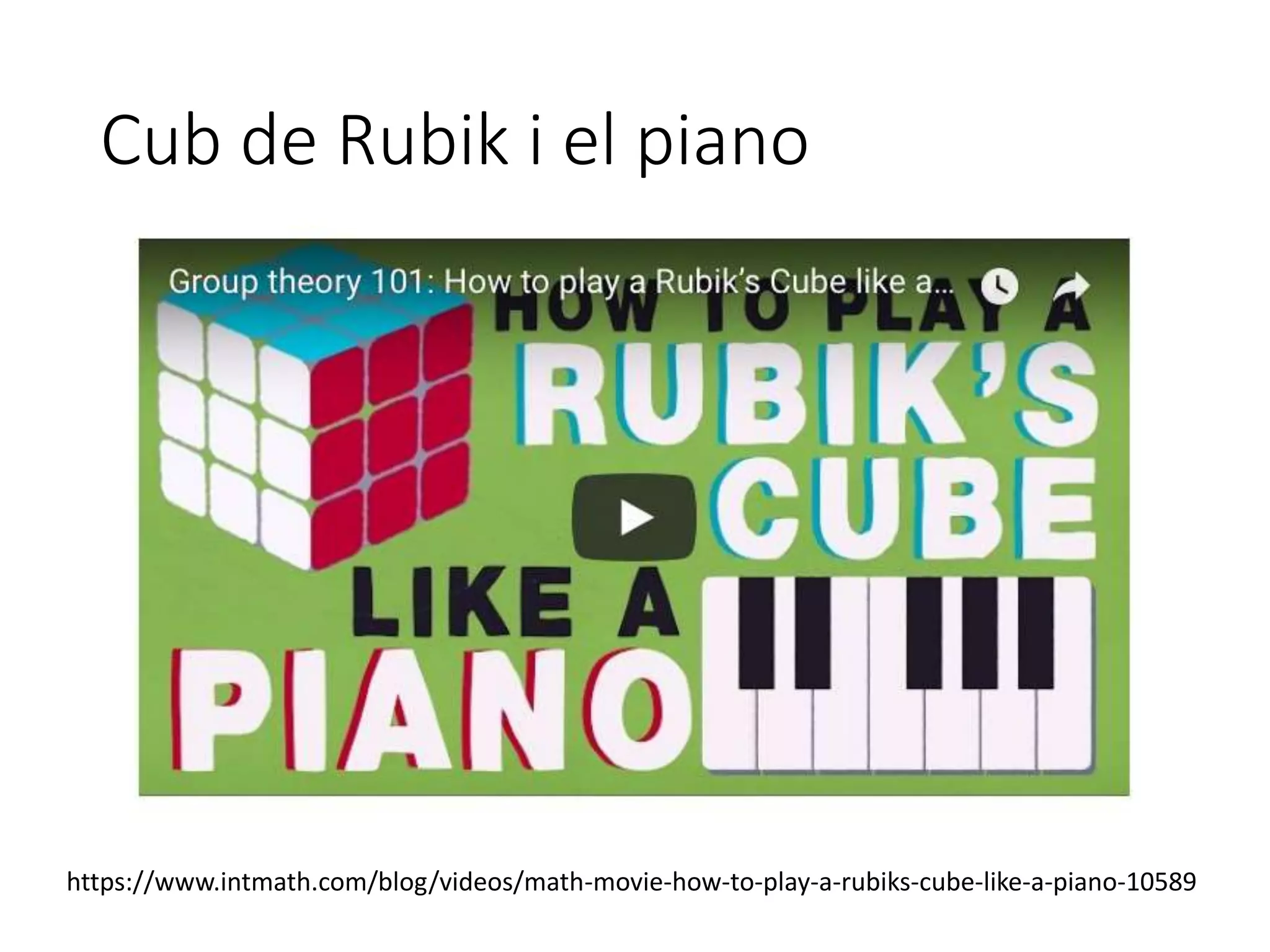 Ciència, màgia i misteris del Cub de Rubik | PPT