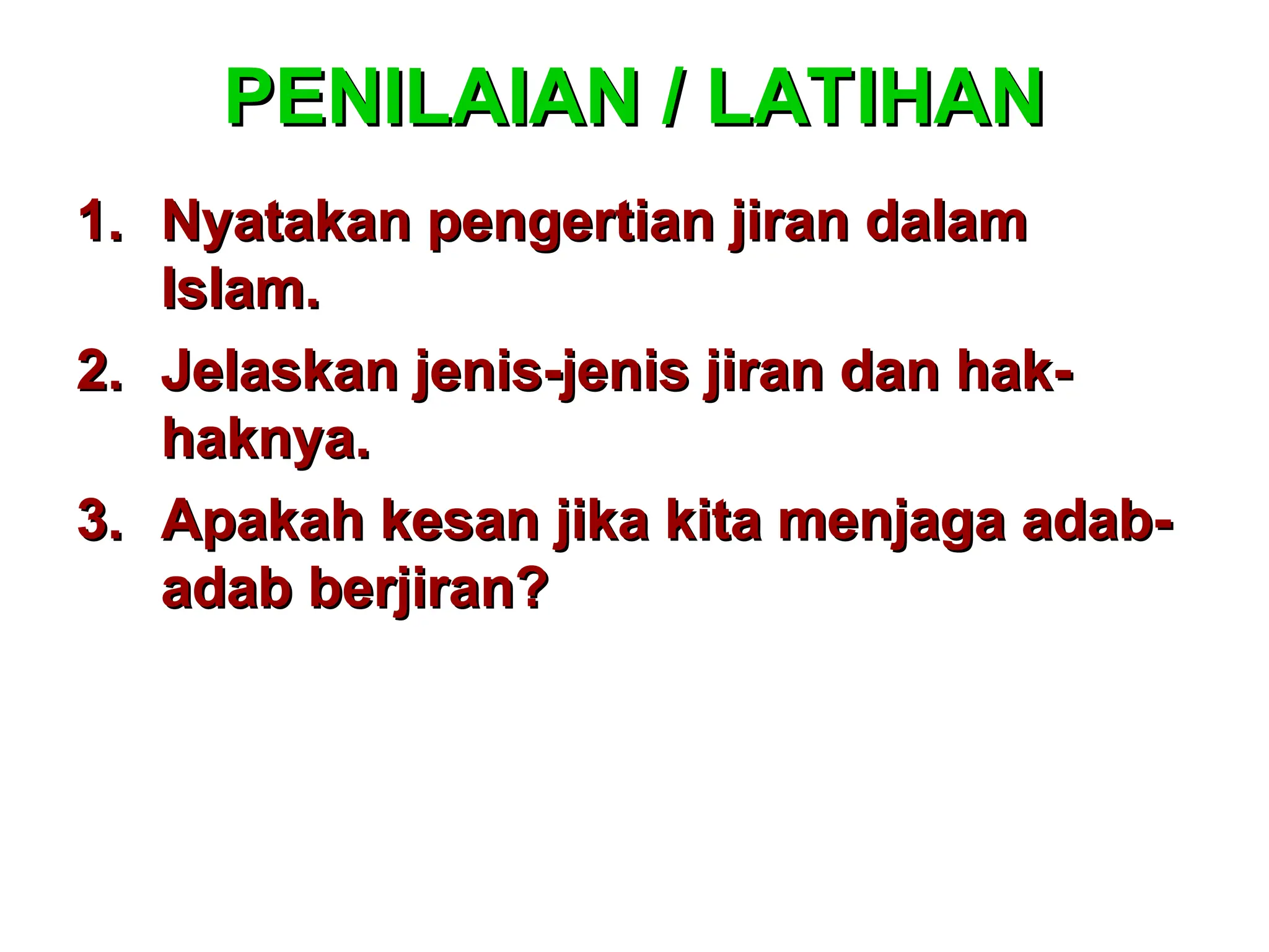 adab berjiran tahun 4 pendidikan islam kpm | PPT