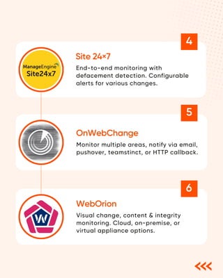 Defacement-Monitoring-Tools-by-Geekflare | PDF