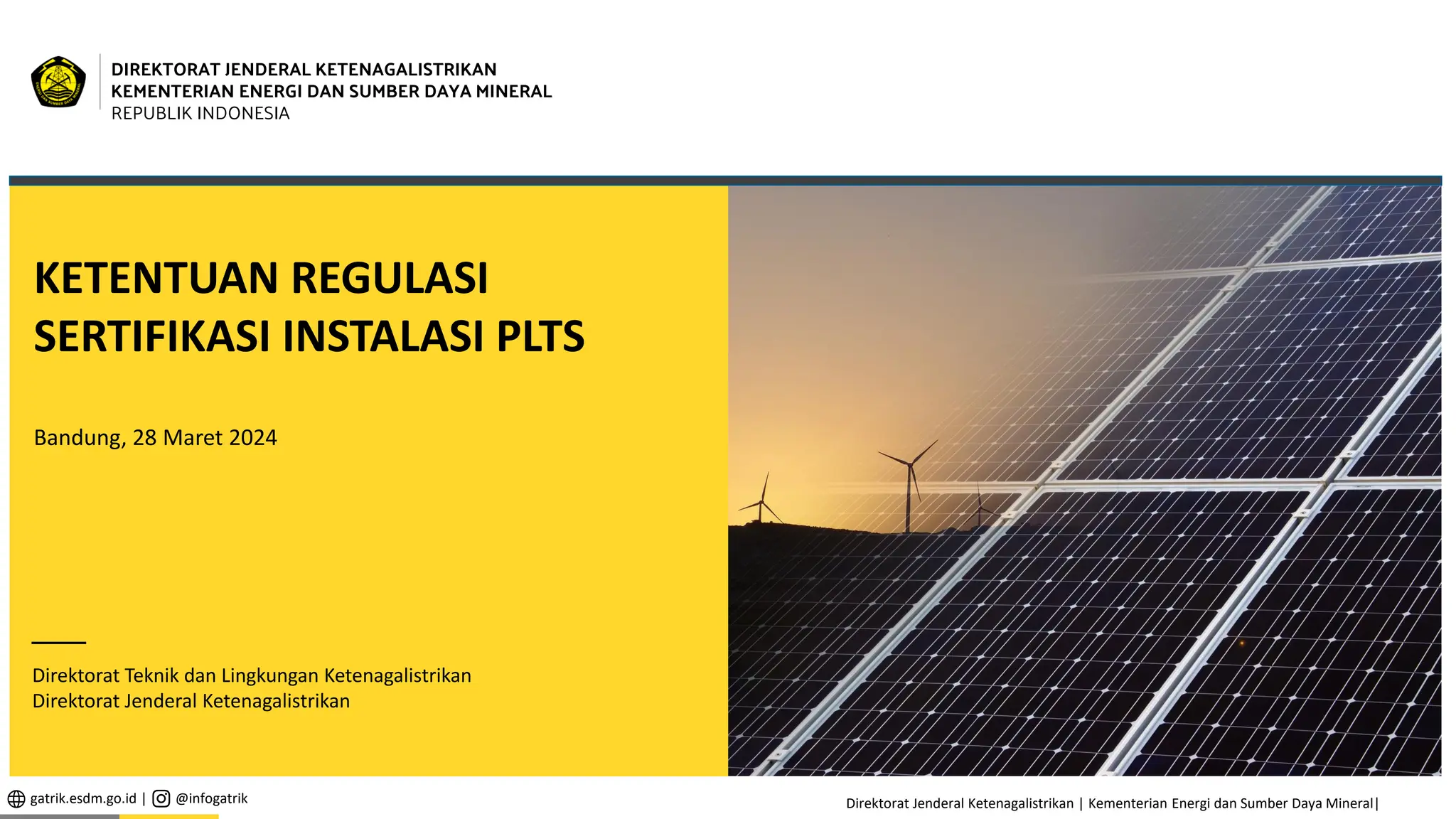 PLN presentation permohonan perizinan plts atap on grid | PDF