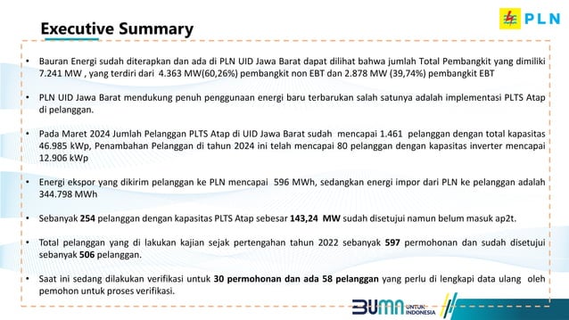 PLN presentation permohonan perizinan plts atap on grid | PDF