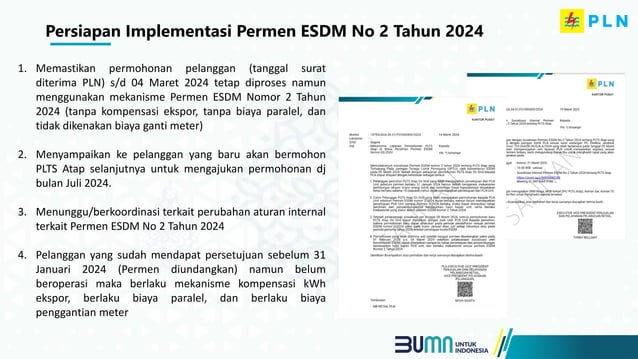 PLN presentation permohonan perizinan plts atap on grid | PDF