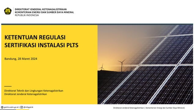 PLN presentation permohonan perizinan plts atap on grid | PDF