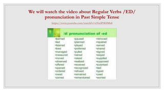 Regular verbs / practicing verbs with kids | PPT