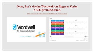 Regular verbs / practicing verbs with kids | PPT