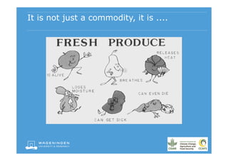 Post-harvest management: Value chain perspective on economically and ...