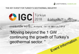 IGC Turkey 2018 - Sponsorship Information English - | PPT