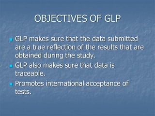 GLP Good Laboratory Practices Presentati | PPT