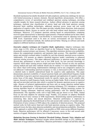 Enhanced Signal Energy Detection Technique for Low SNR Spectrum Sensing ...