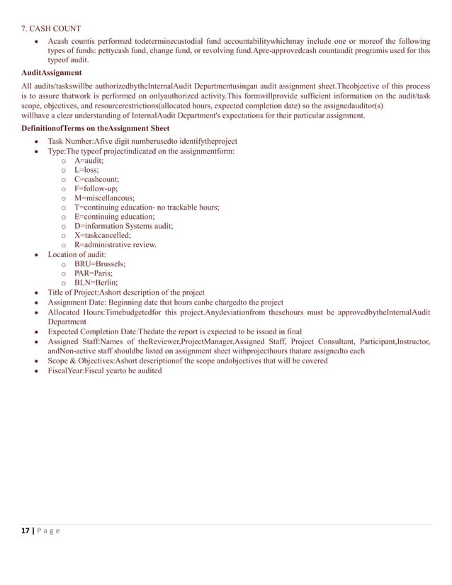 17129338 internal-audit-manual | PDF