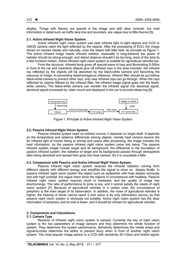 Active Infrared Night Vision System Of Agricultural Vehicles Pdf