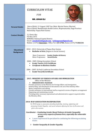 CURRICULUM VITAE | PDF