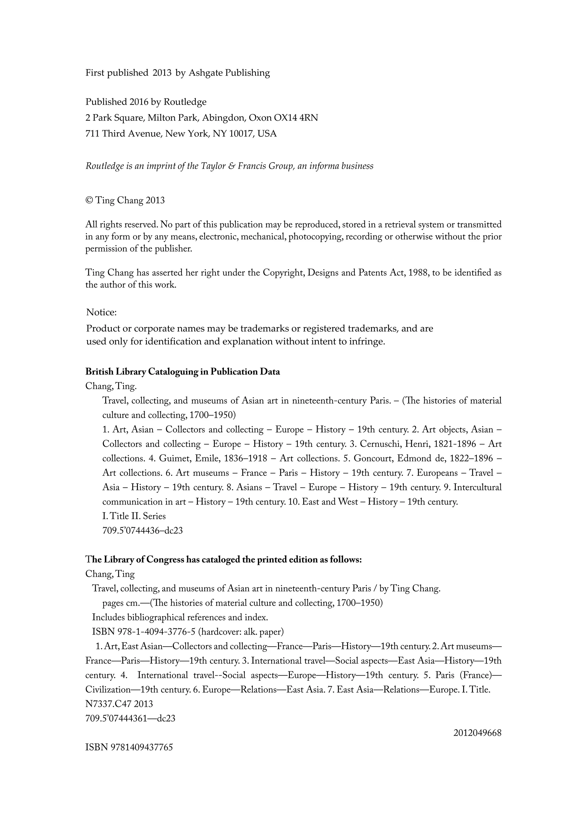 Travel Collecting And Museums Of Asian Art In Nineteenthcentury Paris ...