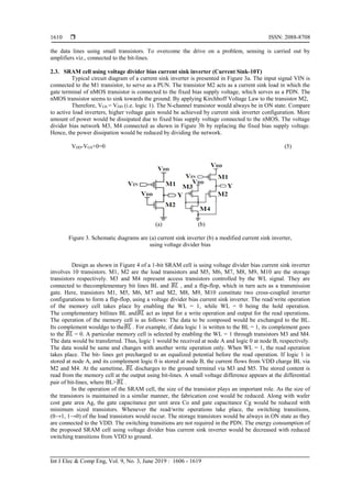 Energy optimization of 6T SRAM cell using low-voltage and high-performance inverter structures | PDF