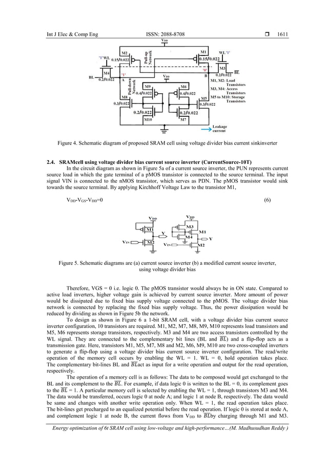 Energy optimization of 6T SRAM cell using low-voltage and high-performance inverter structures | PDF