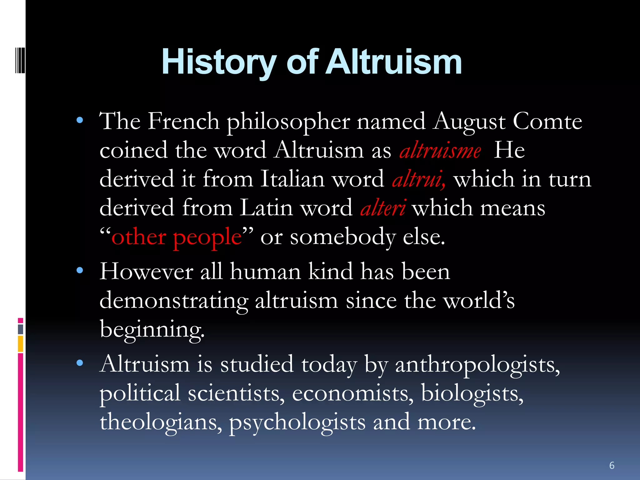 ALTRUISM | PPTX