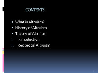 ALTRUISM | PPTX