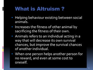 ALTRUISM | PPTX