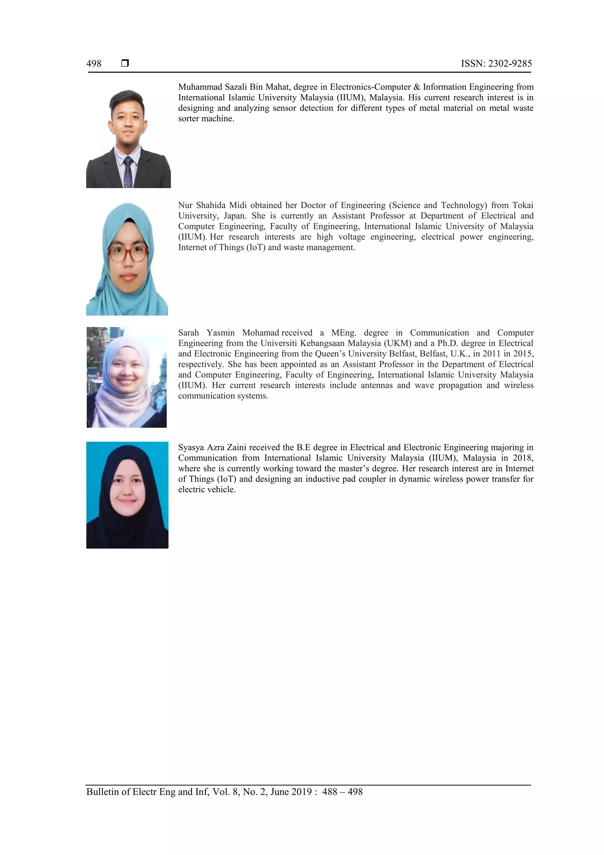 Classification of different types of metal from recyclable household ...