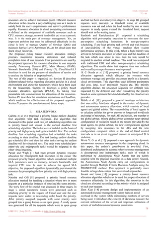 Optimum Resource Allocation using Specification Matching and Priority Based Method in Cloud | PDF