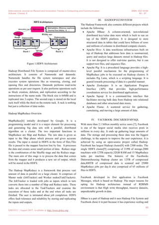 Hadoop and its role in Facebook: An Overview | PDF | Internet | Computing