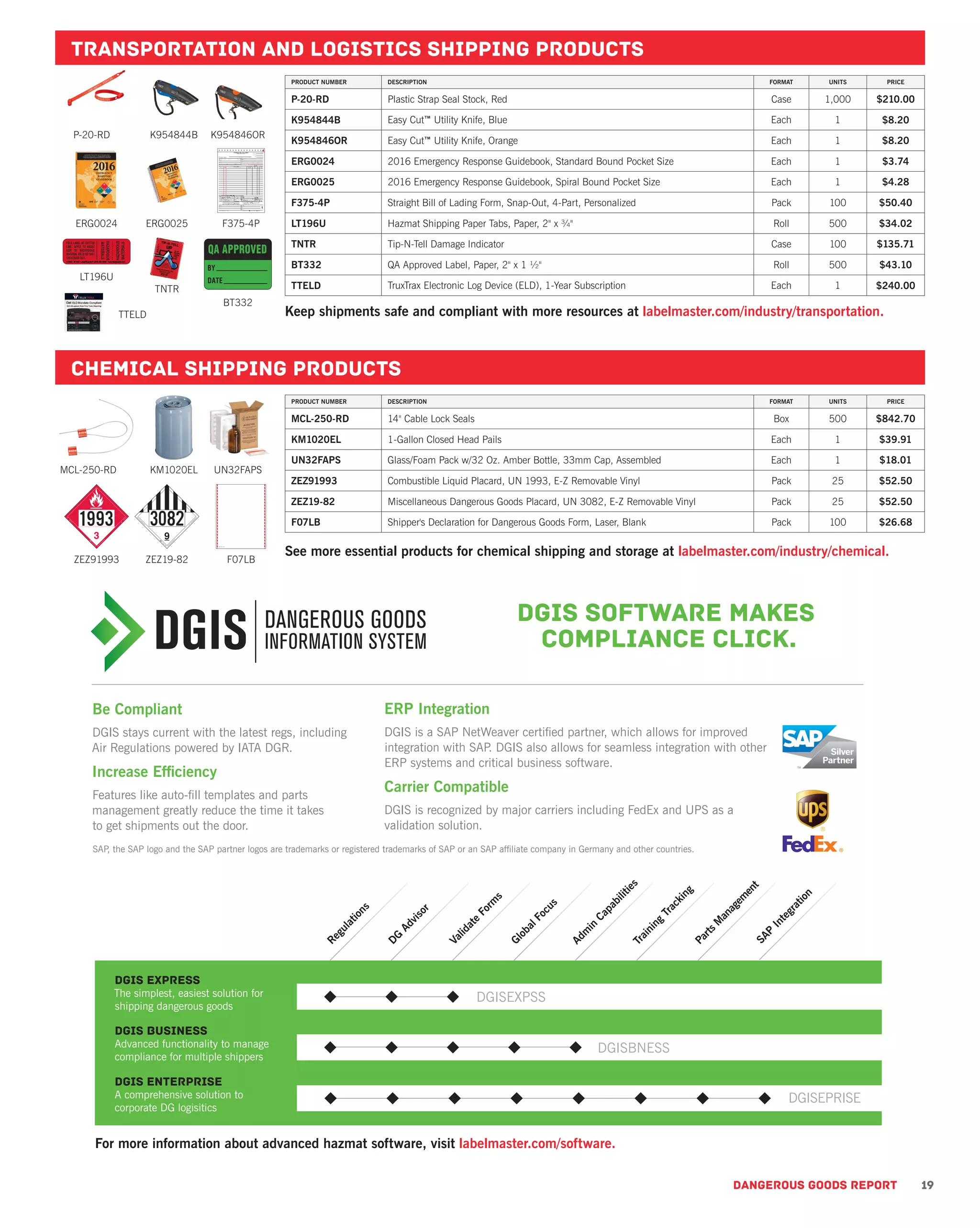 Dangerous Goods Report | Vol. 9 | PDF