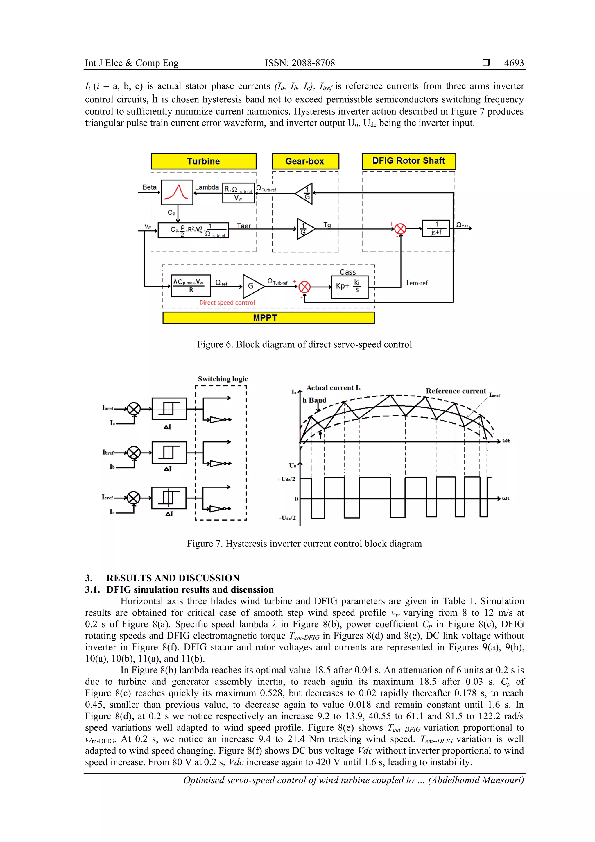 Optimized Servo Speed Control Of Wind Turbine Coupled To Doubly Fed Induction Generator Pdf