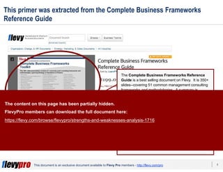Strengths & Weaknesses Analysis | PDF