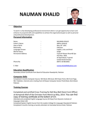 Updated CV-Nauman | DOC