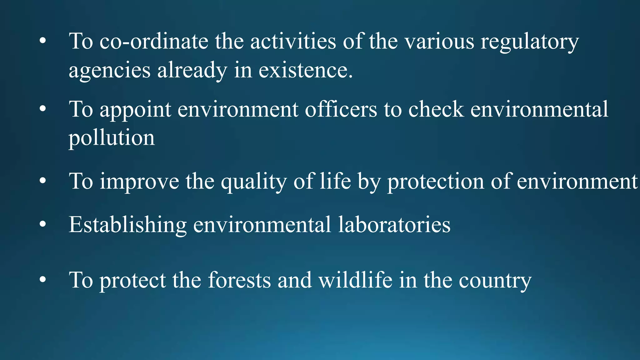 Environment Protection Act , 1986 | PPTX | Environmental Services ...
