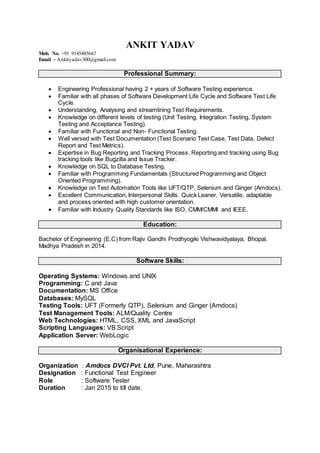 Ankit_Resume | PDF