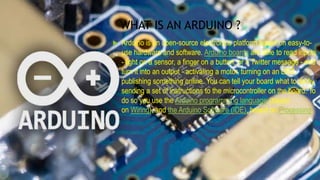Arduino presentation.pptx it's made up by Mrs electron | PPT