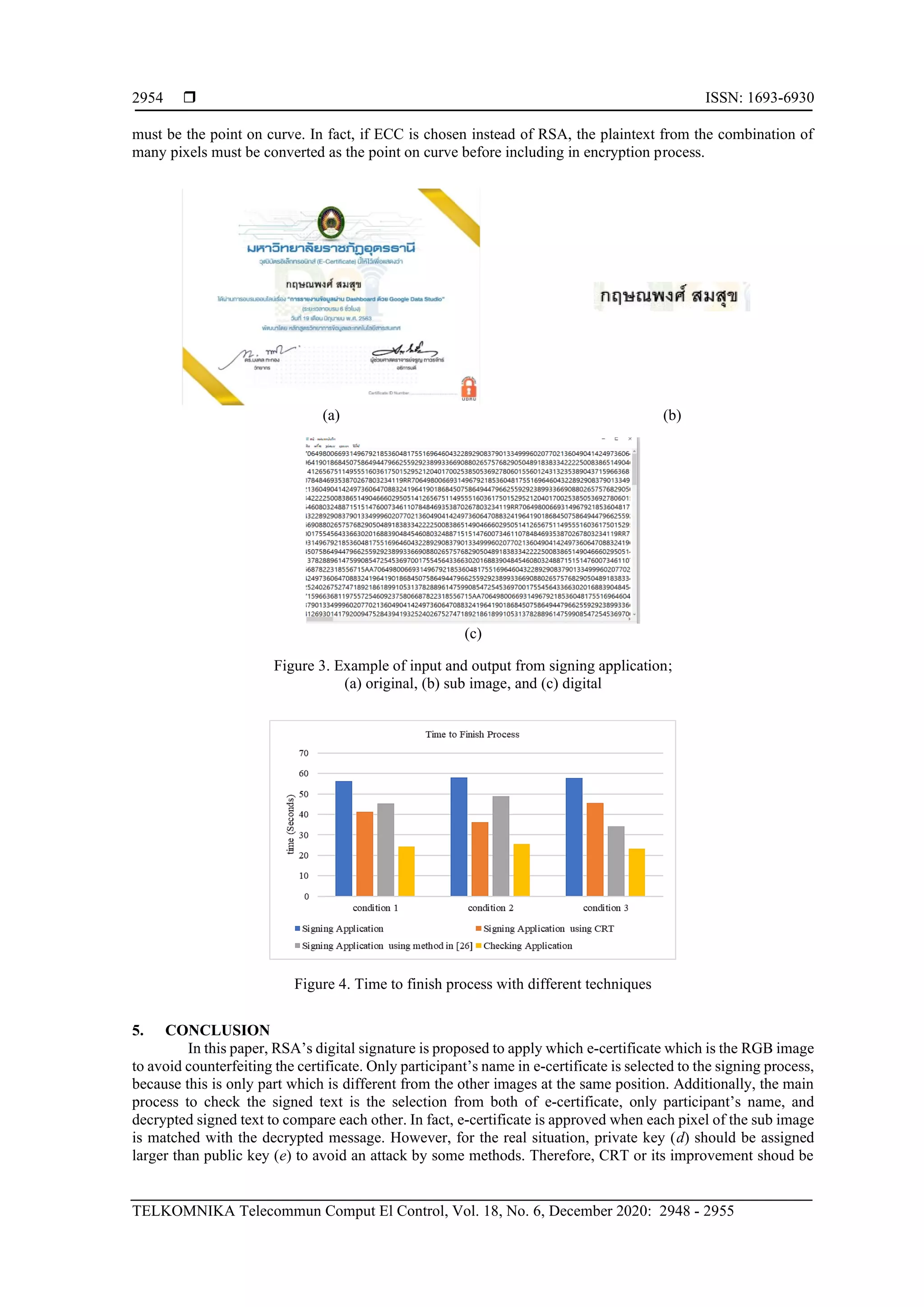 Authentication system for e-certificate by using RSA’s digital signature | PDF