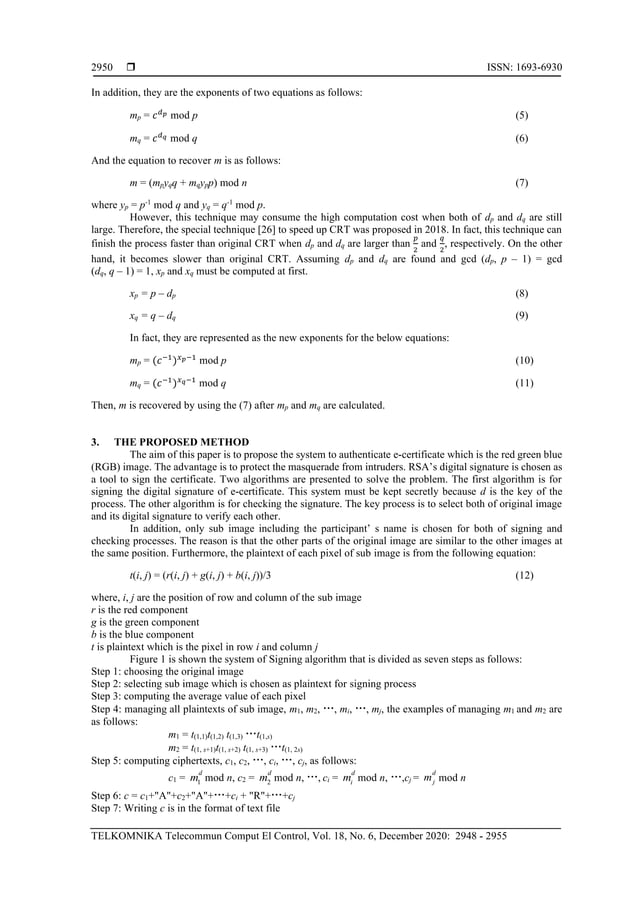 Authentication system for e-certificate by using RSA’s digital signature | PDF