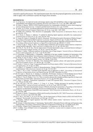 Authentication system for e-certificate by using RSA’s digital signature | PDF