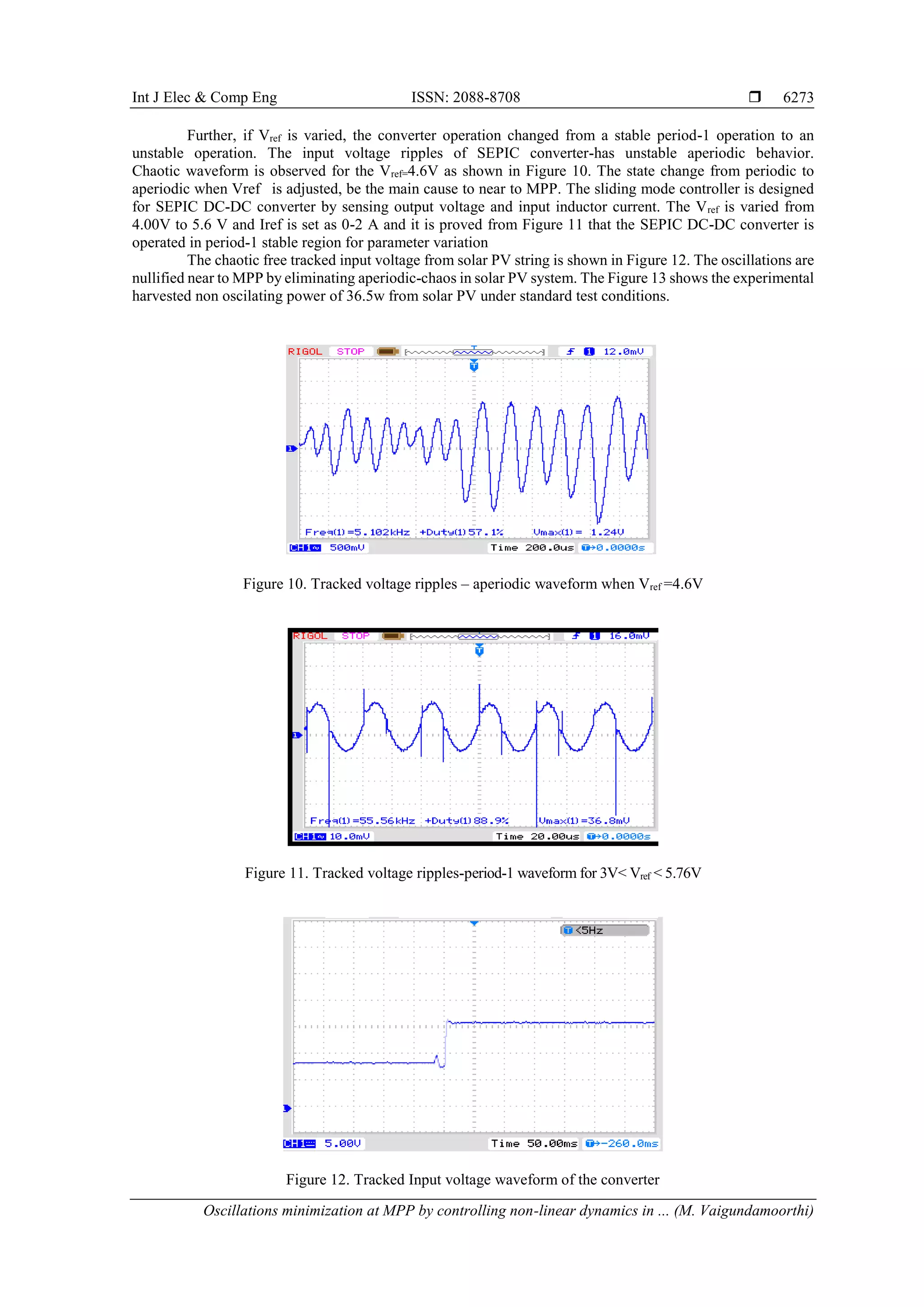 MPPT oscillations minimization in PV system by controlling non-linear dynamics in SEPIC DC-DC ...