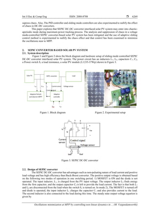 MPPT oscillations minimization in PV system by controlling non-linear dynamics in SEPIC DC-DC ...