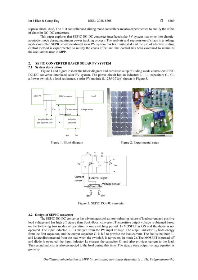 MPPT oscillations minimization in PV system by controlling non-linear dynamics in SEPIC DC-DC ...